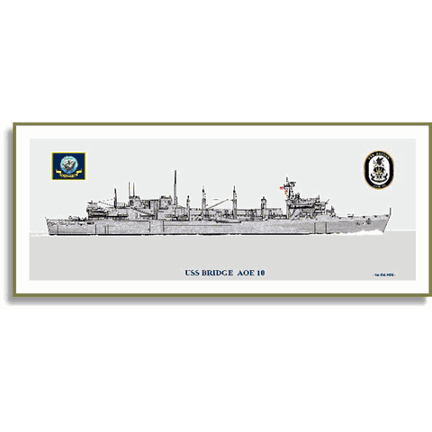 USS Bridge AOE-10 Print - Other Ships A-F - PriorService.com