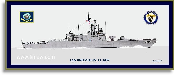 USS Bronstein FF-1037 Print - Frigates A-F - PriorService.com