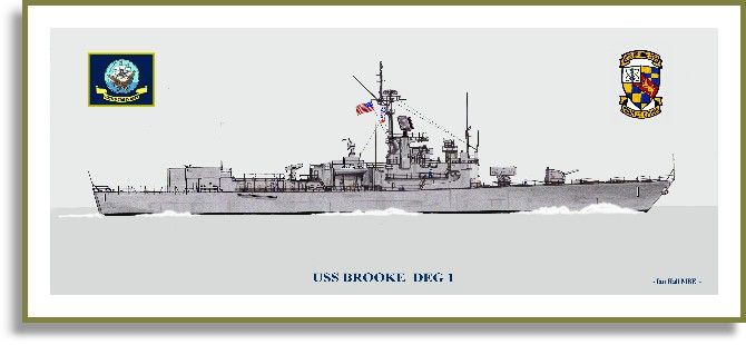 USS Brooke DEG-1 Print - Destroyers A-F - PriorService.com