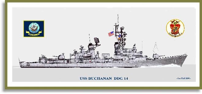 USS Buchanan DDG-14 Print - Destroyers A-F - PriorService.com