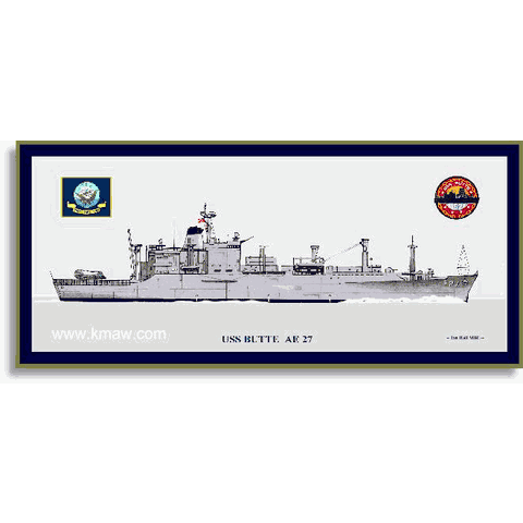 USS Butte AE-27 Print - Other Ships A-F - PriorService.com