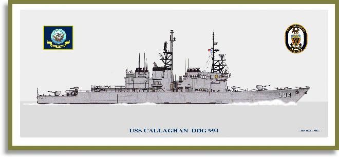 USS Callaghan DDG-994 Print - Destroyers A-F - PriorService.com