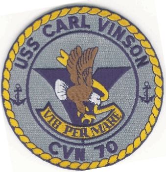 USS Carl Vinson CVN-70 4 1/2" Patch - USS Carl Vinson CVN-70 ...