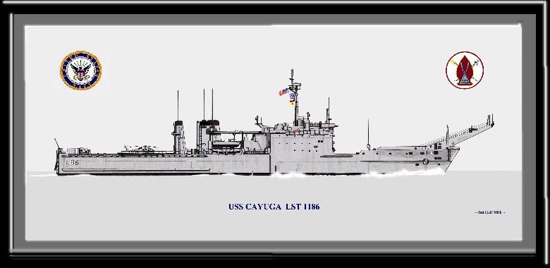 USS Cayuga LST 1186 Print - NEW Ship Prints - PriorService.com