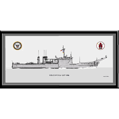 USS Cayuga LST 1186 Print - NEW Ship Prints - PriorService.com