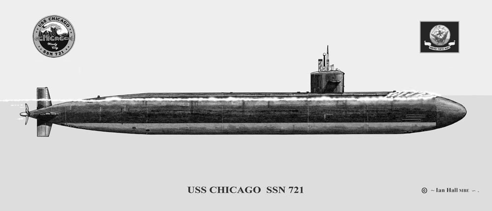USS Chicago SSN-721 Print - Submarines A-F - PriorService.com