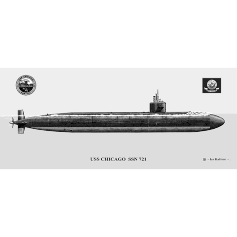USS Chicago SSN-721 Print - Submarines A-F - PriorService.com