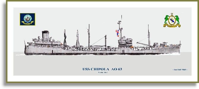 USS Chipola AO-63 Print - Other Ships A-F - PriorService.com