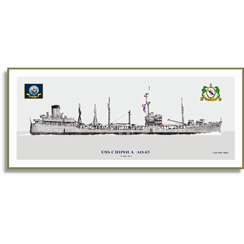 USS Chipola AO-63 Print - Other Ships A-F - PriorService.com