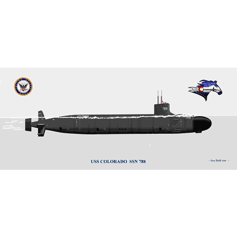 USS Colorado SSN-788 Print - Submarines A-F - PriorService.com