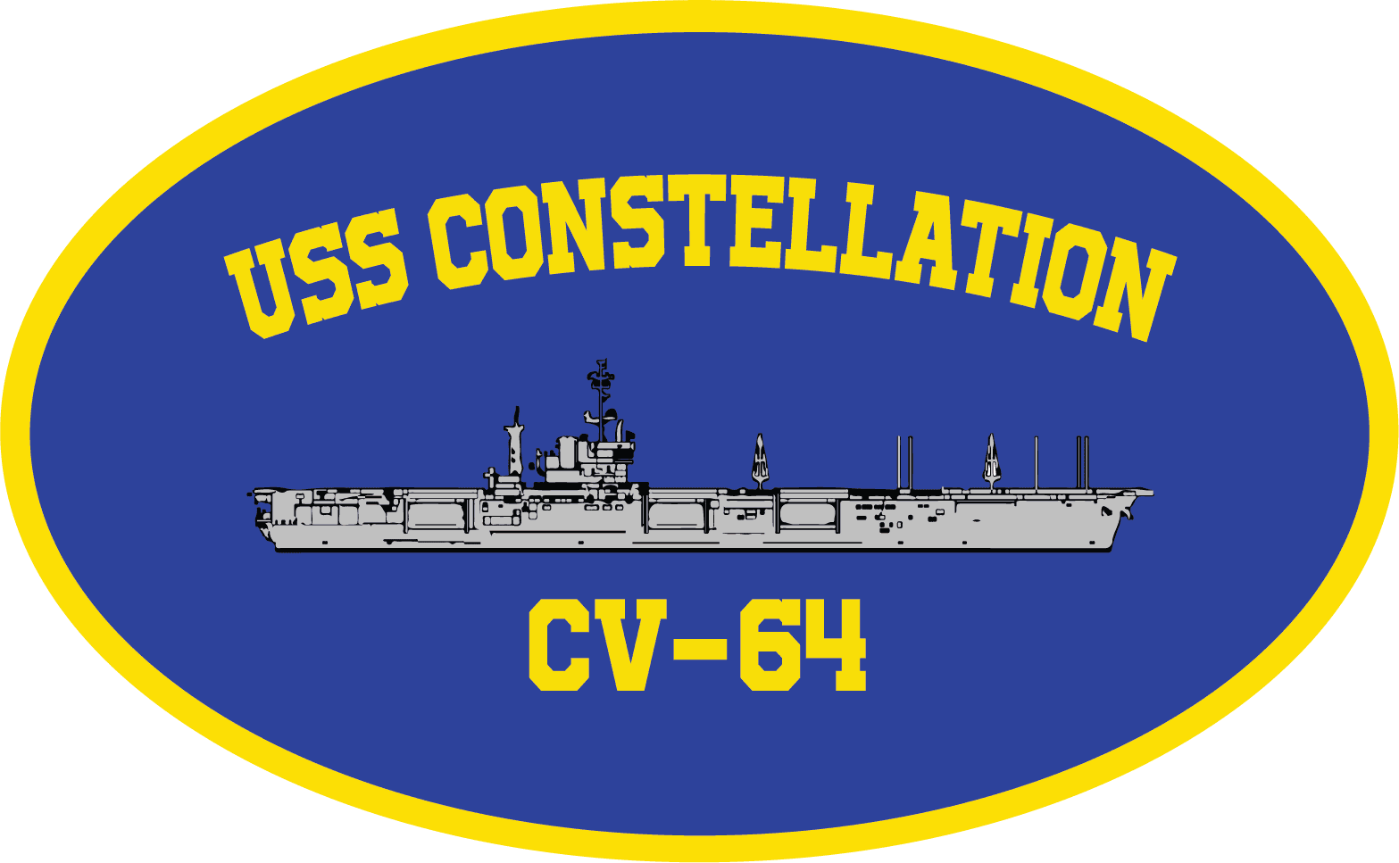 USS Constellation CV-64 Decal - US Navy Aircraft Carrier Decals ...
