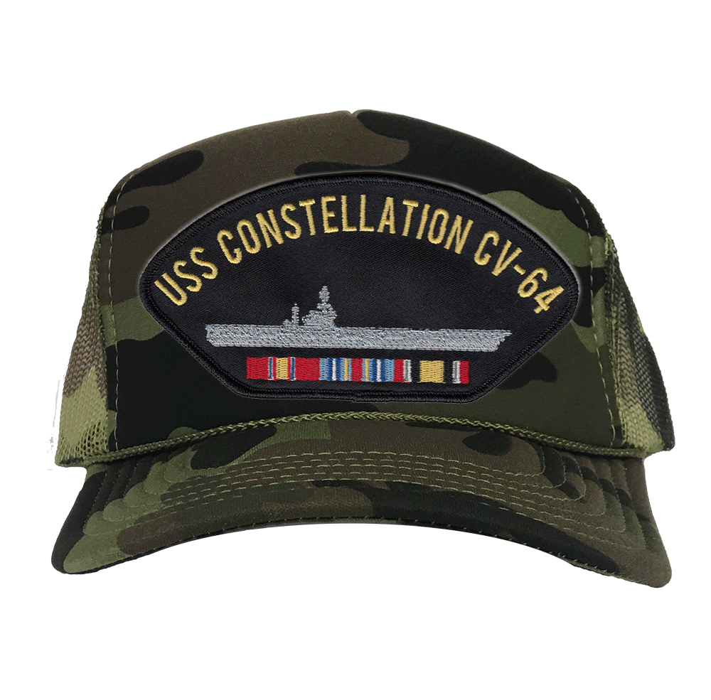 USS Constellation CV-64 Iraq Camo Mesh Cap Cap - US Navy Aircraft ...