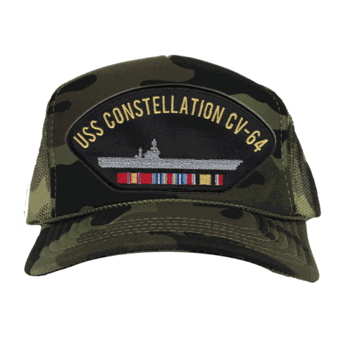 USS Constellation CV-64 Iraq Camo Mesh Cap Cap - US Navy Aircraft ...