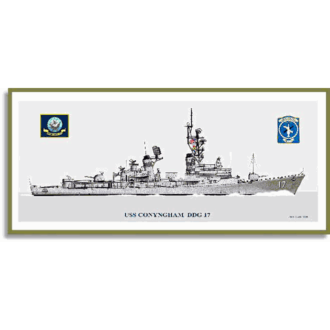 USS Conyngham DDG-17 Print - Destroyers A-F - PriorService.com