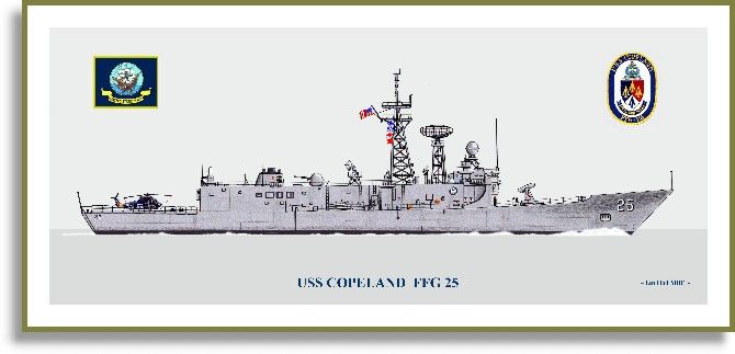 USS Copeland FFG-25 Print - Frigates A-F - PriorService.com