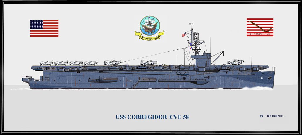 USS Corregidor CVE-58 Print - Aircraft Carriers Prints - PriorService.com