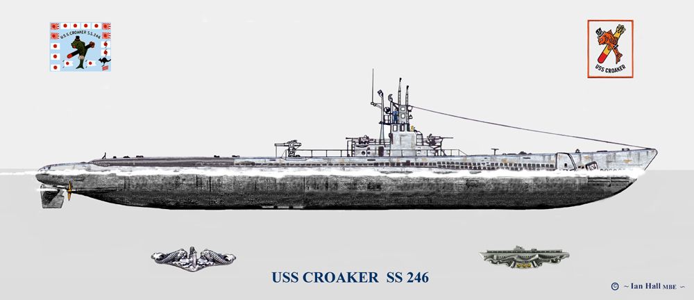 USS Croaker SS-246 Print - Submarines A-F - PriorService.com