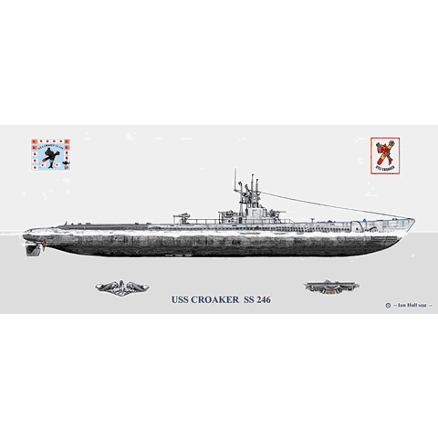 USS Croaker SS-246 Print - Submarines A-F - PriorService.com