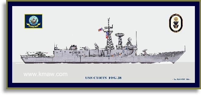 USS Curts FFG-38 Print - USS Curts FFG-38 - PriorService.com