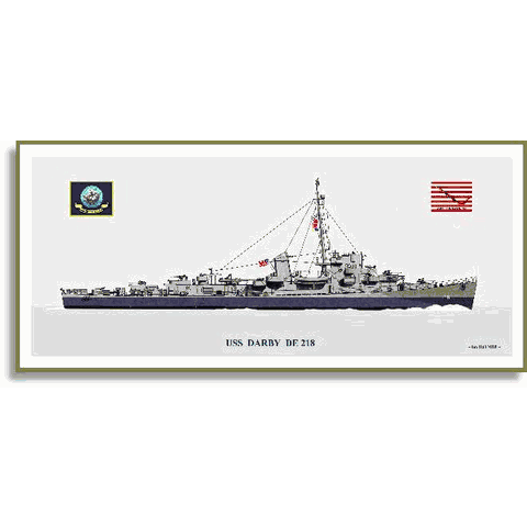 USS Darby DE-218 Print - Destroyers A-F - PriorService.com