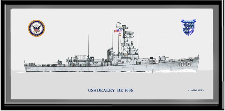 USS Dealey DE 1006 Ship Print - Destroyers A-F - PriorService.com