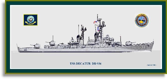 USS Decatur DD-936 Print - Destroyers A-F - PriorService.com