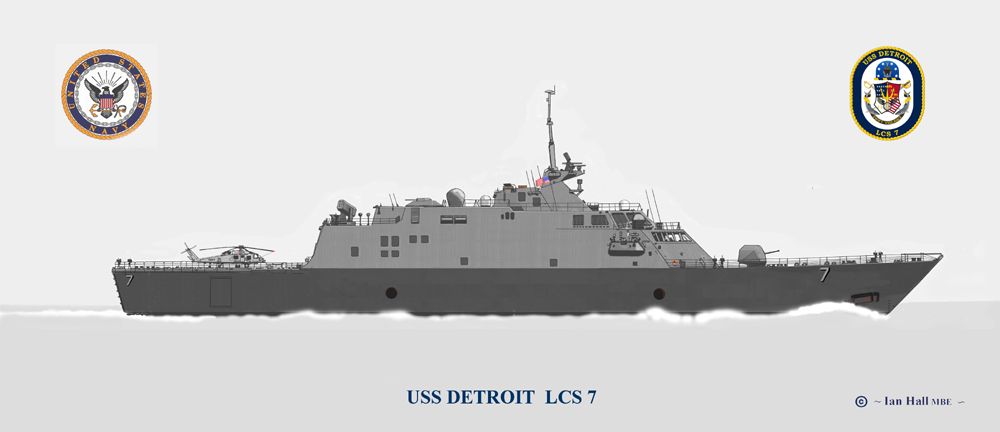 USS Detroit LCS-7 Print - Amphibious Prints - PriorService.com