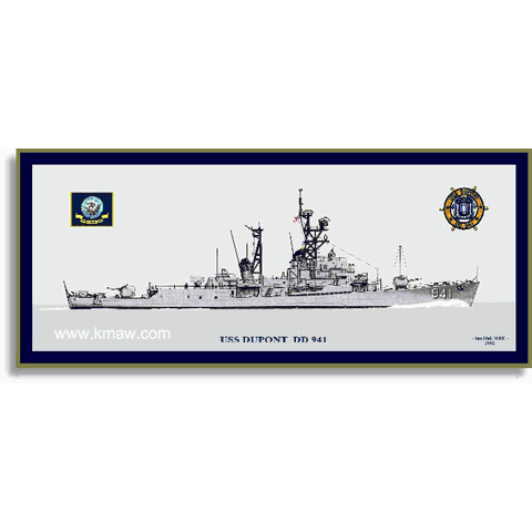 USS Dupont DD-941 in 1970's Print - Destroyers A-F - PriorService.com