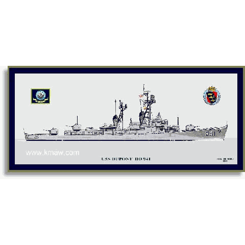 USS Dupont DD-941 Print - Destroyers A-F - PriorService.com