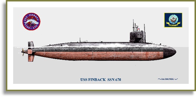 USS Finback SSN-670 Print - Submarines A-F - PriorService.com