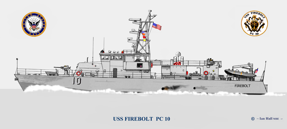USS Firebolt PC-10 Print - Other Ships A-F - PriorService.com