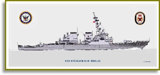 USS Fitzgerald DDG 62 Print - Destroyers A-F - PriorService.com