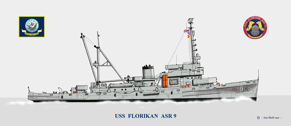 USS Florikan ASR-9 Print - Other Ship Prints - PriorService.com