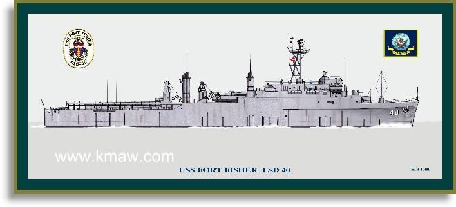 USS Fort Fisher LSD-40 Print - Amphibious A-F - PriorService.com