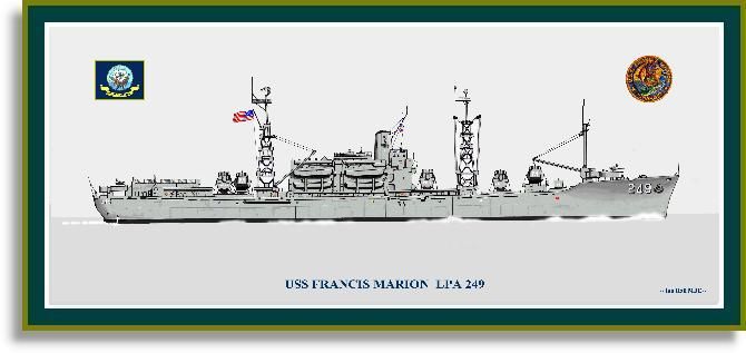 USS Francis Marion LPA-249 Print - Amphibious G-M - PriorService.com