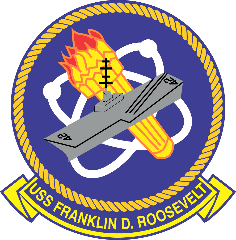 USS Franklin D. Roosevelt CV-42 Crest Decal - New US Navy Aircraft ...