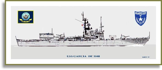 USS Garcia DE-1040 Print - Destroyers G-M - PriorService.com