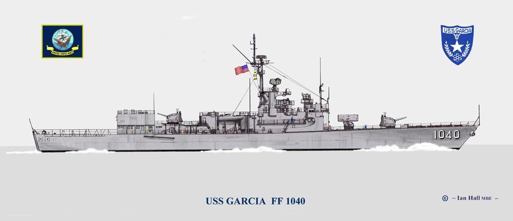 USS Garcia FF-1040 Ship Print - Frigates G-M - PriorService.com