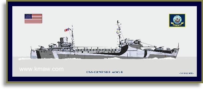 USS Genesee AOG-8 WWII Print - Other Ships G-M - PriorService.com