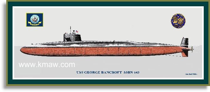 USS George A. Bancroft SSBN-643 Print - Submarines G-M - PriorService.com