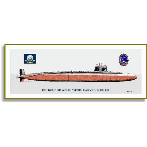 USS George Washington Carver SSBN-656 Print - Submarines G-M ...