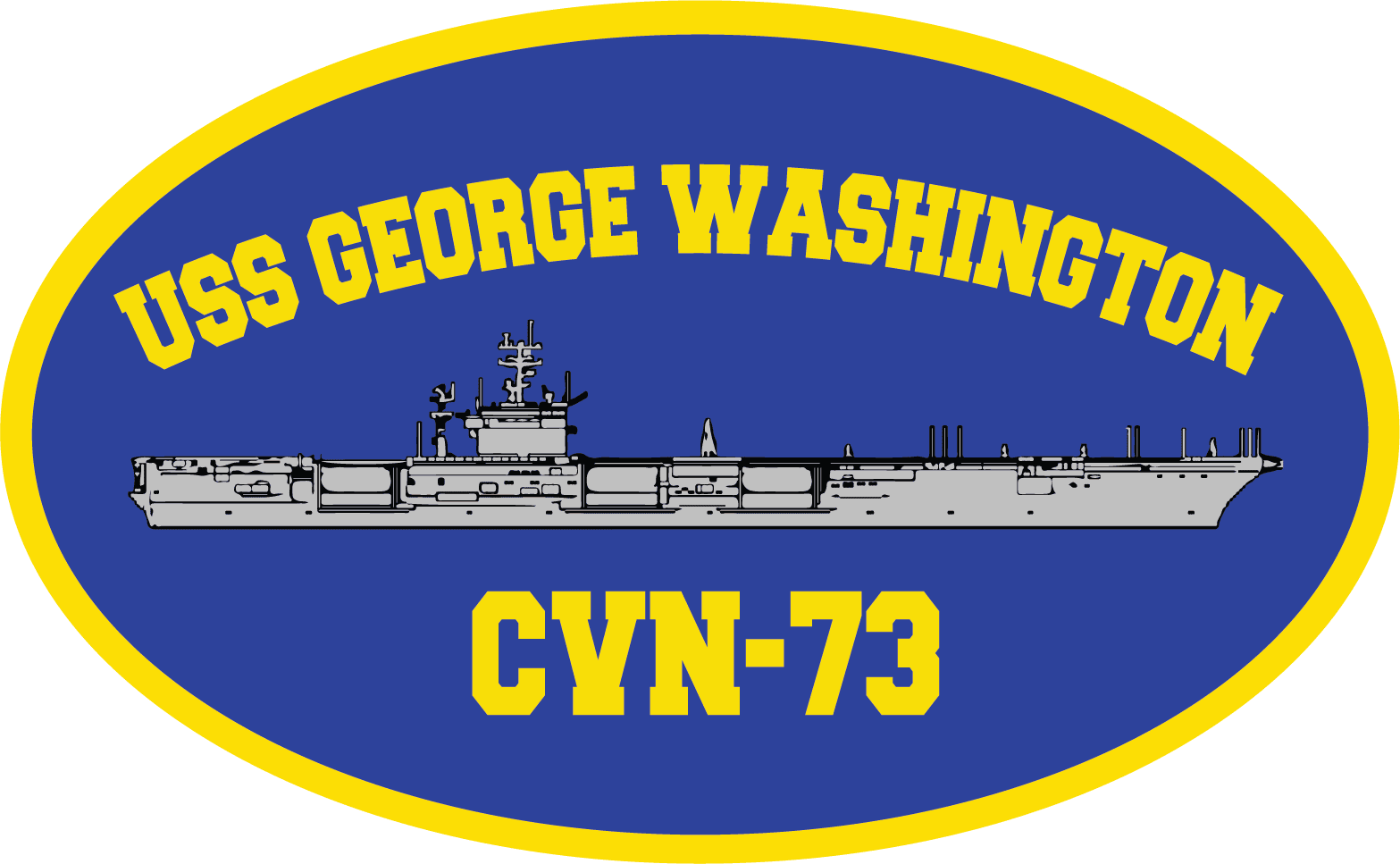 USS George Washington CVN-73 Decal - US Navy Aircraft Carrier Decals ...