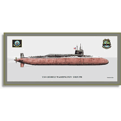 USS George Washington SSBN-598 Print - Submarines G-M - PriorService.com
