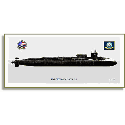 USS Georgia SSGN-729 Print - Frigates G-M - PriorService.com
