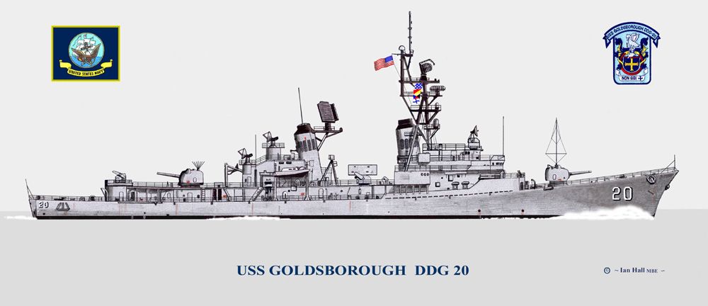 USS Goldsborough DDG-20 Print - Destroyers G-M - PriorService.com