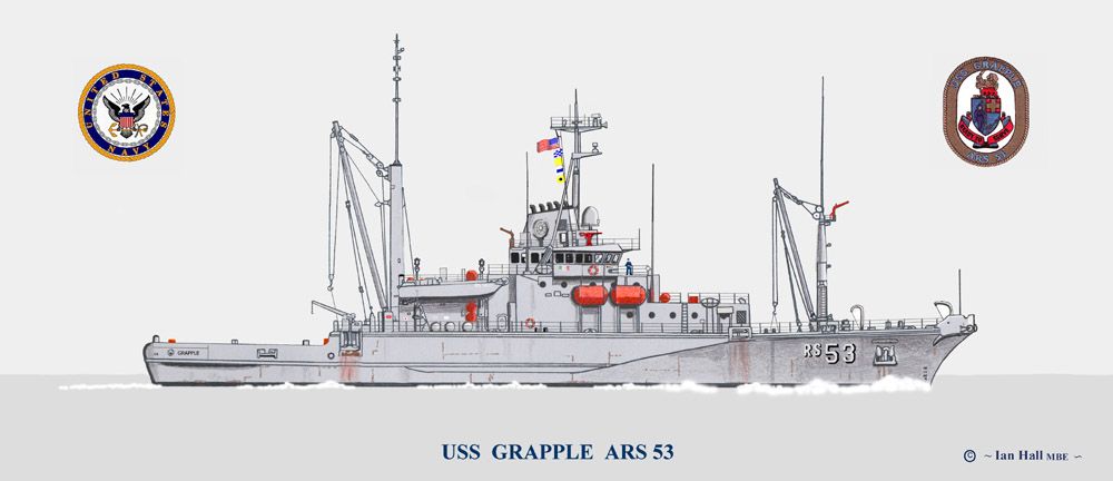 USS Grapple ARS-53 Print - Other Ship Prints - PriorService.com