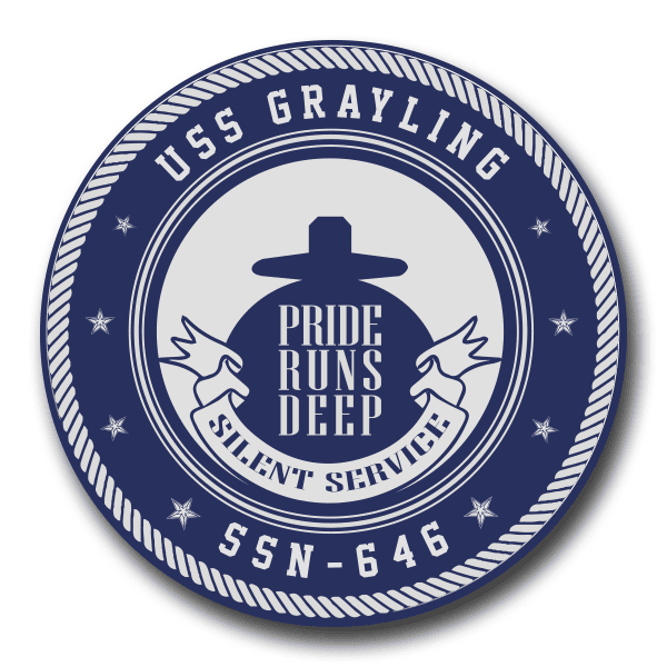 USS Grayling SSN-646 Decal - US Navy Submarine Decals - PriorService.com
