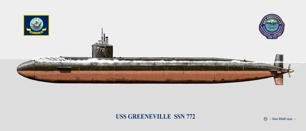 USS Greeneville SSN 772 Print - Submarines A-F - PriorService.com