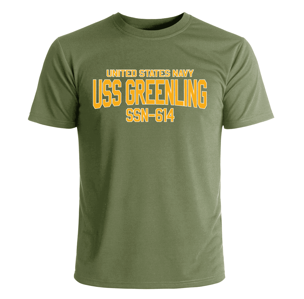 USS Greenling SSN-614 T-Shirt - New US Navy Submarine T-Shirts ...