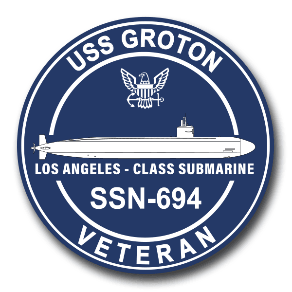 USS Groton SSN-694 Silhouette Veteran Decal - US Navy Submarine Veteran ...
